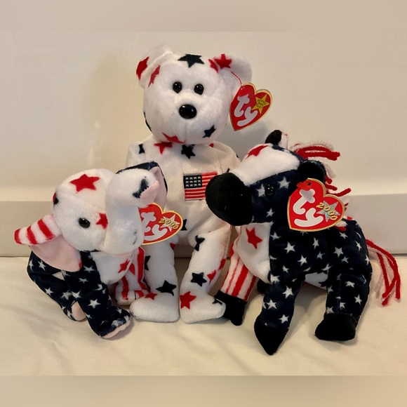 Ty | Toys | Ty Glory Righty And Lefty Beanie Babies Set | Poshmark